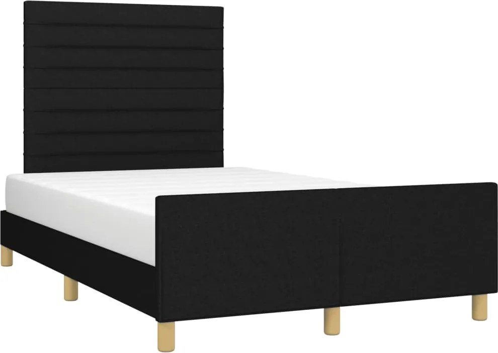 Rám postele bez matrací černá 120x190 cm textil 3270522