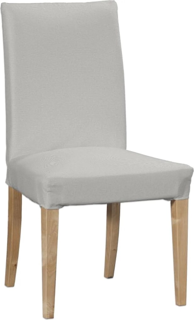Potah na židli IKEA Henriksdal, krátký barva šedá látka pletený vzor