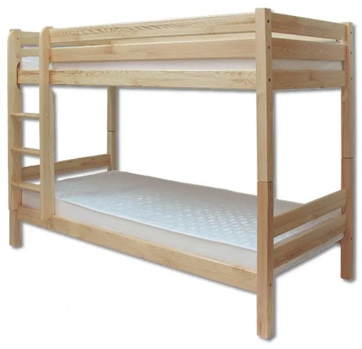 Drewmax Dřevěná postel 90x200 LK136 palanda gray