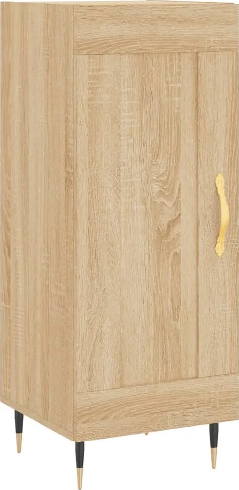 vidaXL Skříň highboard 34,5 x 34 x 180 cm kompozitní dřevo [3190064] Barva: Betonová šedá