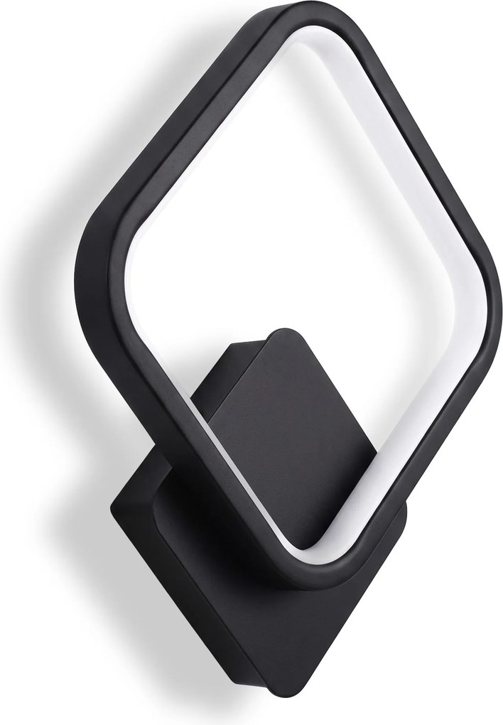 Toolight Rea, Nástěnné LED svítidlo LHJ122-W Černé, OSW-03276