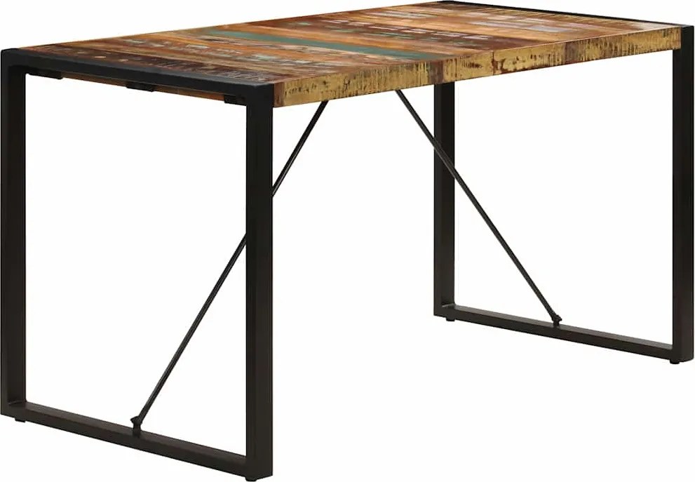 Jídelní stůl 140 x 70 x 75 cm masivní recyklované dřevo 247421