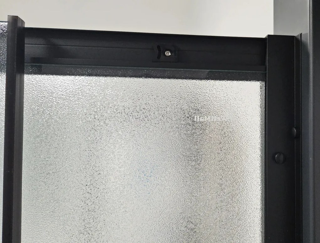 POINT Q BLACK HARD 80x80 Grape Čtvercový sprchový kout s mramorovou vaničkou
