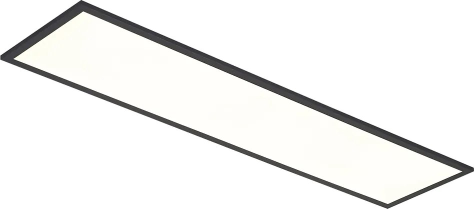 LED panel černý obdélníkový vč. LED 3-krokové stmívání - Reeves