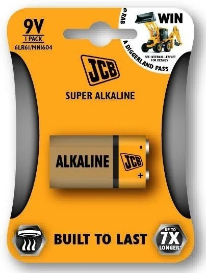 Baterie 9V JCB SUPER 1ks (blistr)