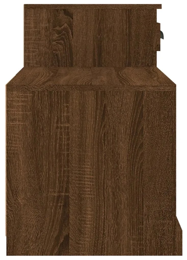 Botník hnědý dub 100 x 42 x 60 cm kompozitní dřevo - Default Title