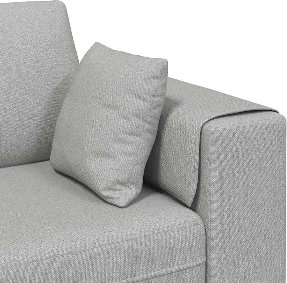 Pohovka Oblačno šedá 250 x 77 x 76 cm textil 3335151