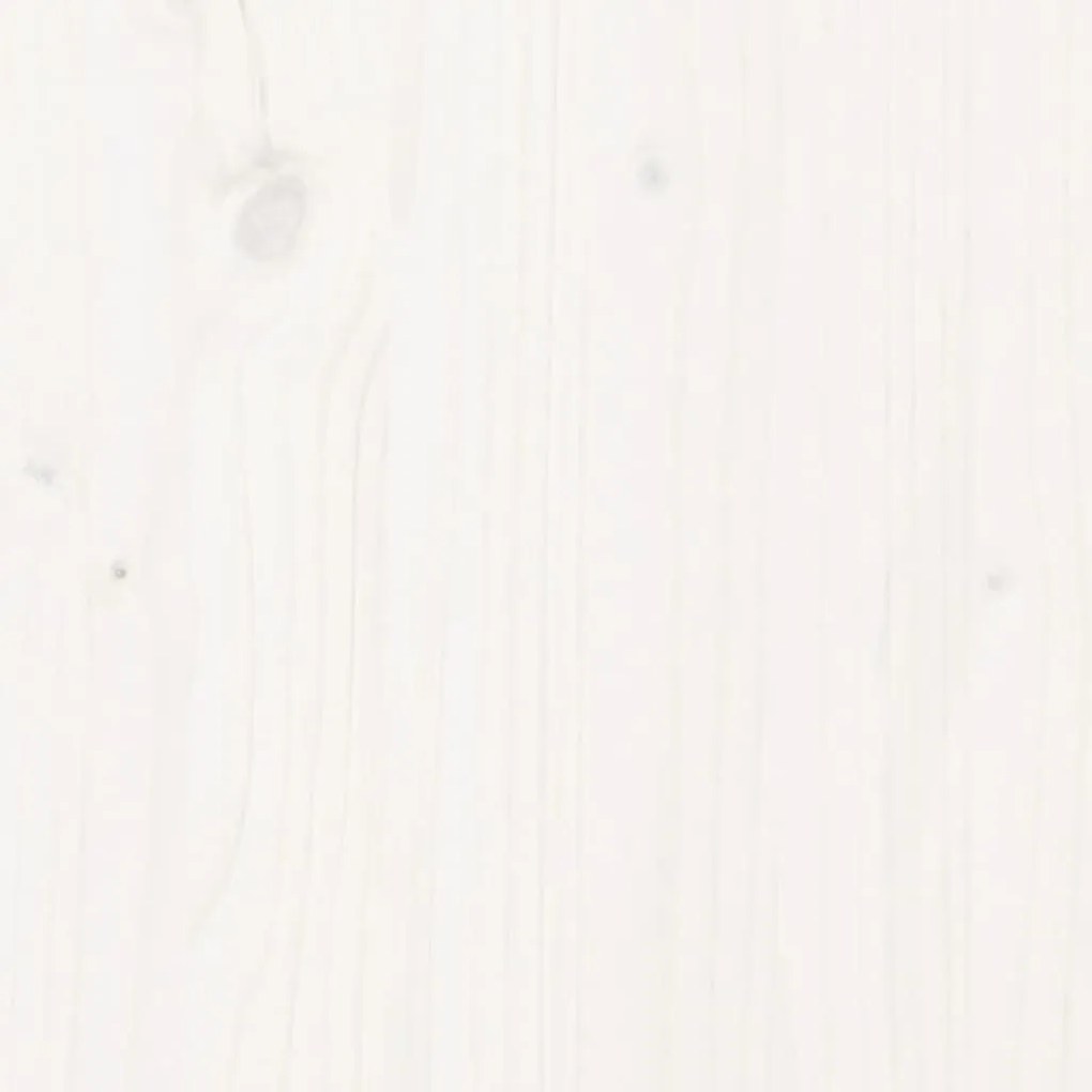 Zahradní lehátko bílé 205 x 60 x 31,5 cm masivní borové dřevo - Default Title