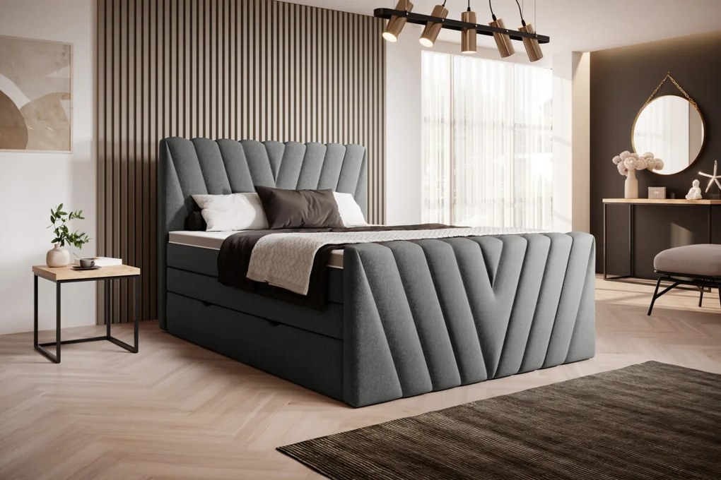 Eltap Akce - Postel Boxspring Candice (140) s topperem