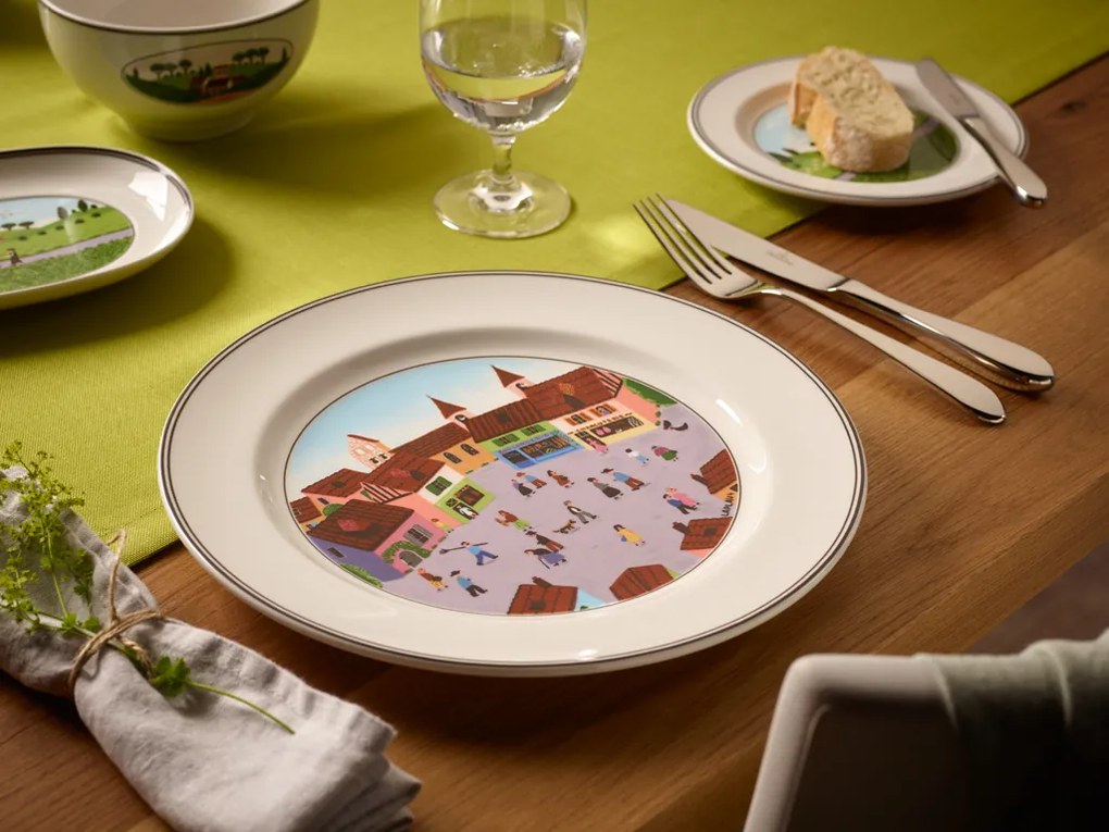Villeroy&Boch Villeroy & Boch Design Naif jídelní talíř Vesnice, 27,1 cm