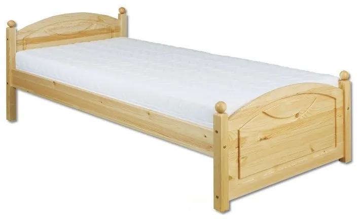 ImportWorld Dřevěná postel 100x200 Doreen (Barva dřeva: Ořech)