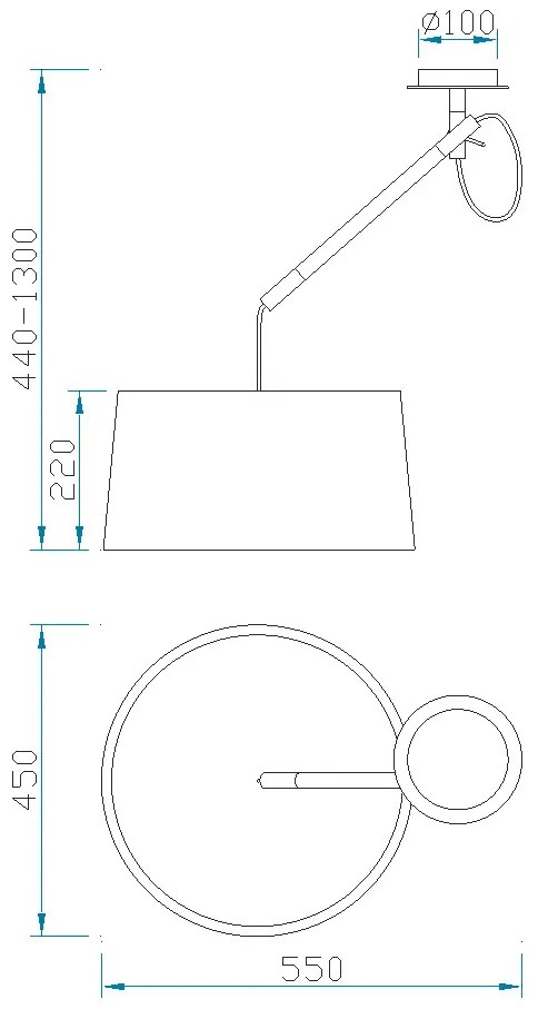 Mantra Nordica, bílé závěsné svítidlo 1xE27, prům. 33cm