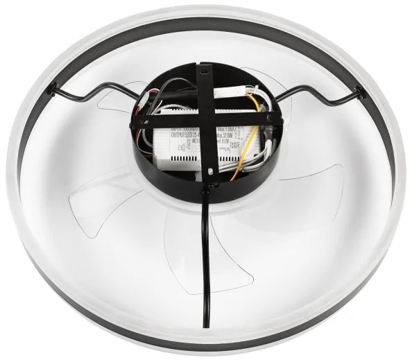 LED Stropní svítidlo s ventilátorem APOLLO LED/38W/230V černá + DO