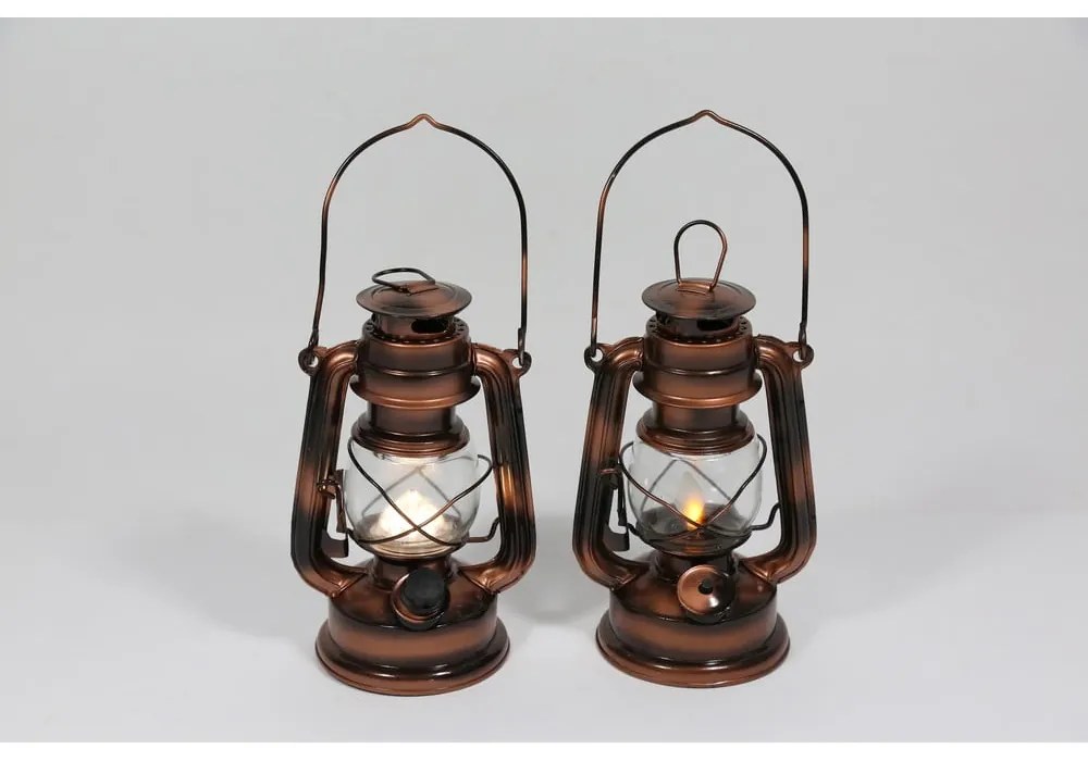 LED lucerna v bronzové barvě (výška 19 cm) – Hilight