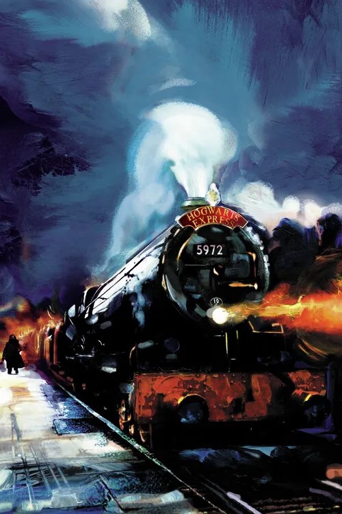 Umělecký tisk Harry Potter - Hogwarts Express, (26.7 x 40 cm)