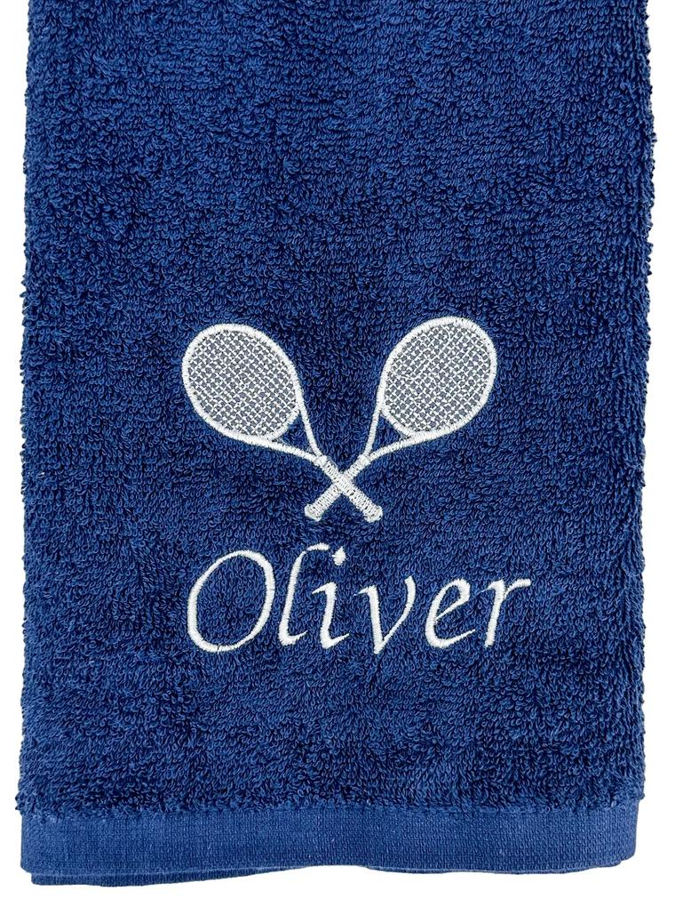 Ručník na tenis s vlastním jménem nebo textem Barva: Pistáciově zelená, Velikost ručníku: 30x50cm