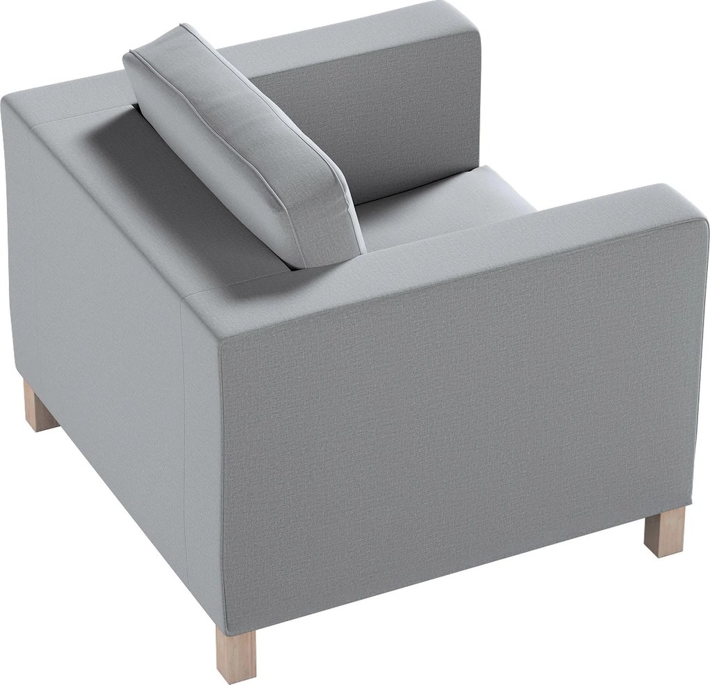 Potah na křesko IKEA Karlanda, krátký barva šedá látka sametová