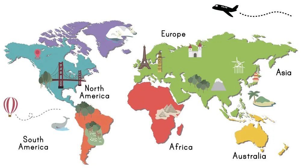 Tapeta mapa s dominantami