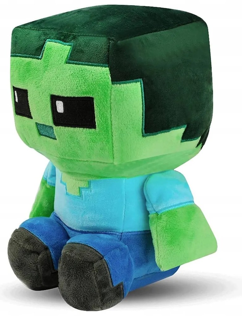 Plush minecraft zombie steve pixel 20 cm