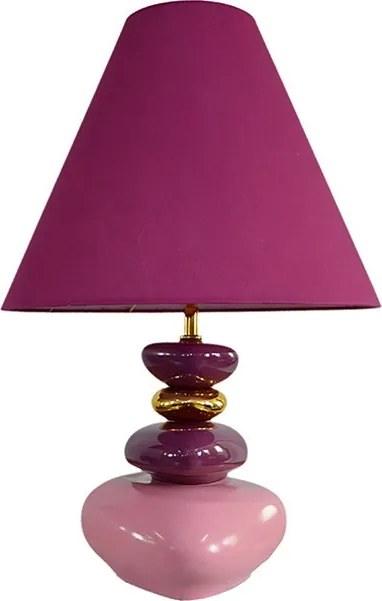 Designová stolní lampa Kalpana 60 cm růžová