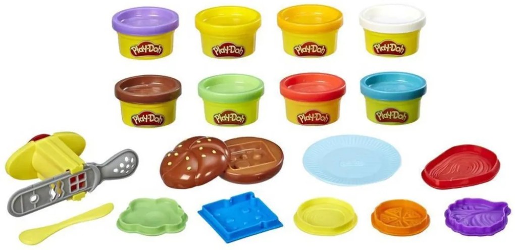 HASBRO PLAY-DOH Hamburger kreativní set modelína s nástroji 14e5472