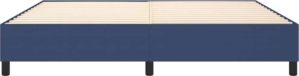 Rám postele s boxspringem modrý 200 x 200 cm textil 3120892