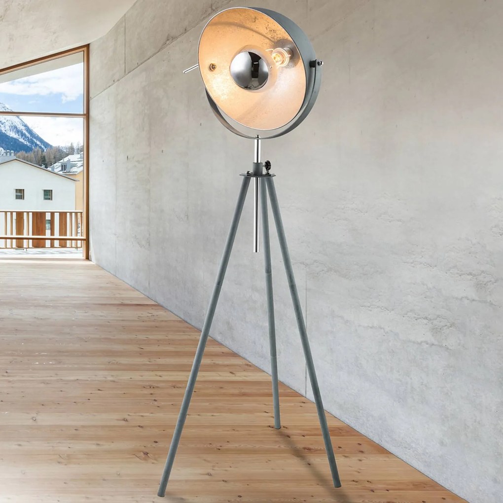 Miriam stojací lampa s třemi nožkami, design beton