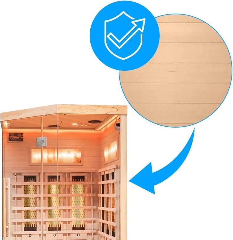 BPS-koupelny Infrasauna Relax HYD-3277 120x120, 2-3 osoby