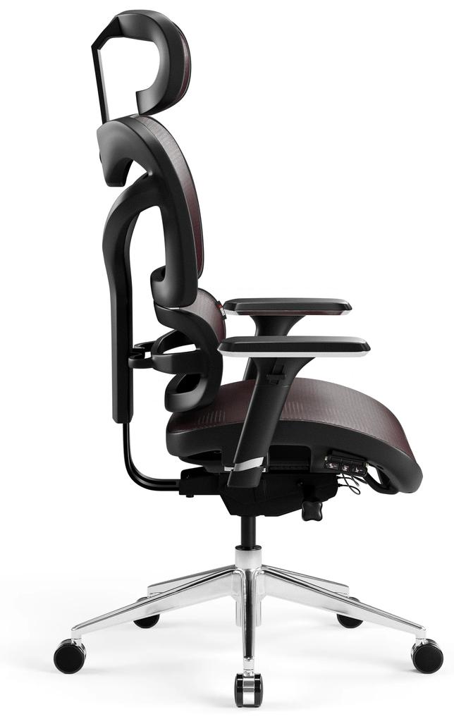 Ergonomická židle Diablo V-Commander: černo-bordová