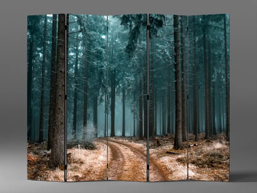 Liox Paraván chladný les Rozměr: 225 x 180 cm