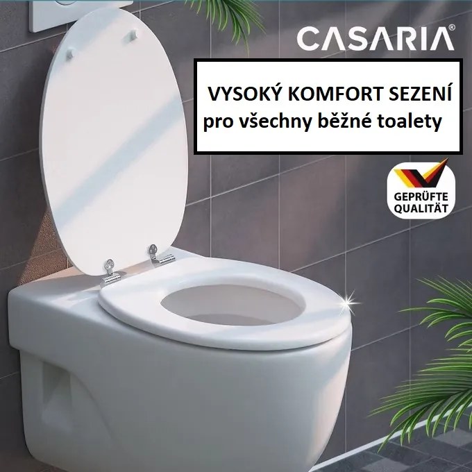 WC sedátko s automatickým spouštěním bílé 108583