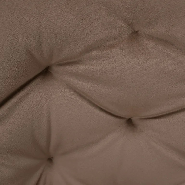 Jídelní křeslo PRESTIO - látka Velvet, světle hnědá / černá