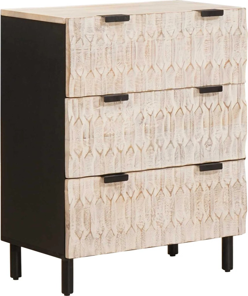 Servírovací skříň 2 ks 60 x 33 x 75 cm Masivní mangové dřevo 3310028