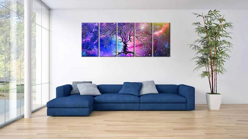 Malvis ® Pětidílný obraz - Strom milenců Velikost: 150x60 cm