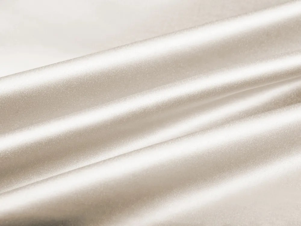 Biante Saténový běhoun na stůl polyesterový Satén LUX-017 Smetanový 20x160 cm