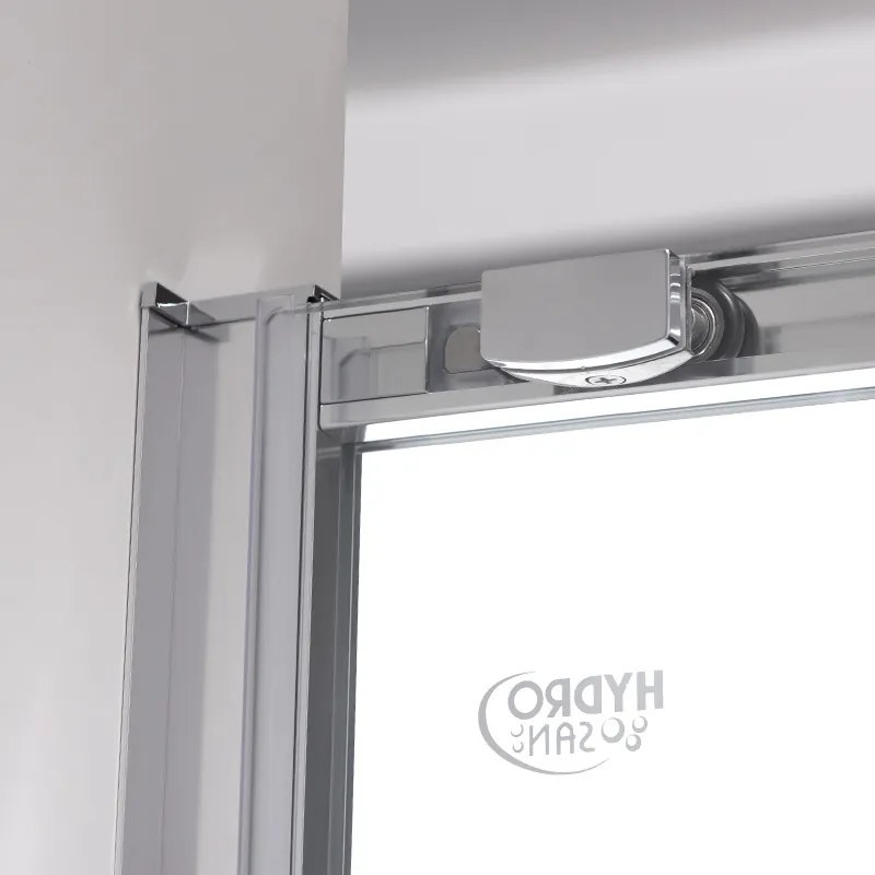 BPS-koupelny Posuvné sprchové dveře PD-NOCR HYD-5167 100 cm chrom/transparent pro instalaci do niky - bez vaničky