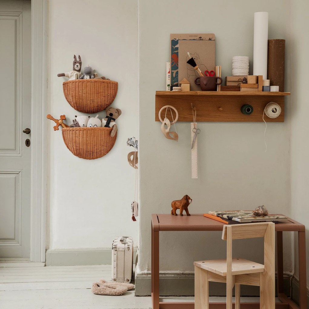 FERM LIVING Věšák s poličkou Place Rack Large, Oak