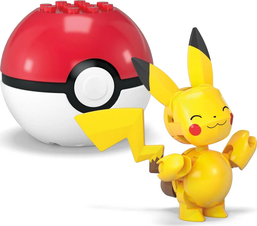 _Ostatní 1_ Pokémon Megablok set 2x Pokéball Pikachu + Zubat stavebnice 40 dílků 25hxp12
