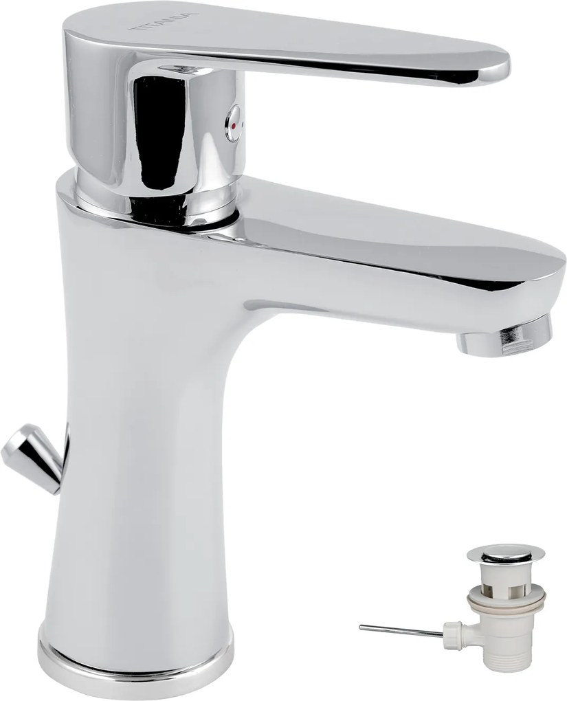 Novaservis Titania Fresh Umyvadlová baterie s výpustí, chrom, 96001,0