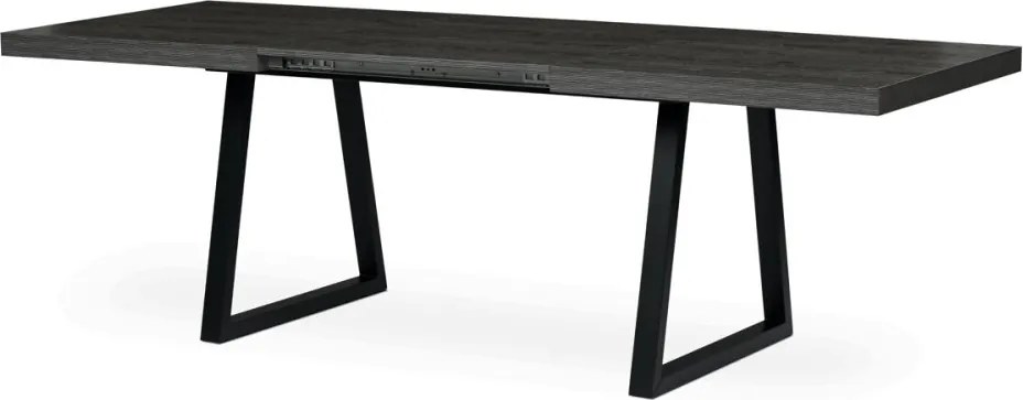 Jídelní stůl rozkládací 160- HT-R5624 GREY, lamino, šedý dub (160 x 90) cm
