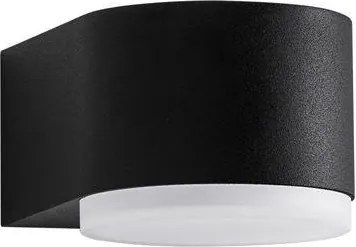 NV 9200201 Venkovní nástěnné svítidlo NUS černý hliník a akrylový difuzor LED 4W 3000K 100-240V 120st. IP54 světlo dolů - NOVA LUCE
