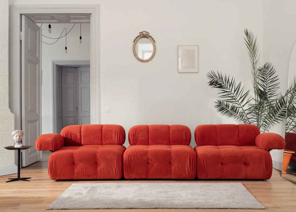 Atelier del Sofa 3-místná pohovka Doblo 3 Seater ( L1-O1-1R) - Red, Červená