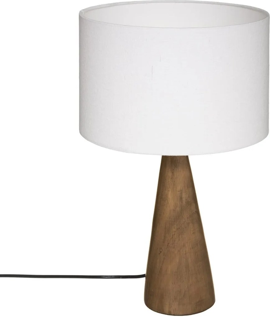 Noční lampa, bílé stínění, Ø 28 x 46 cm