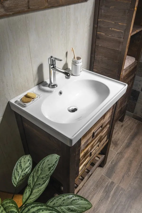Sapho Sapho, BRAND zrcadlo 800x600x30mm, mořený smrk, BA058S