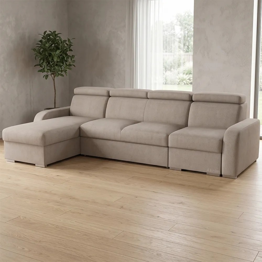Sedací souprava OSLO L | 170x305 | rozkládací + 2x úložný prostor | VÝBĚR TKANIN