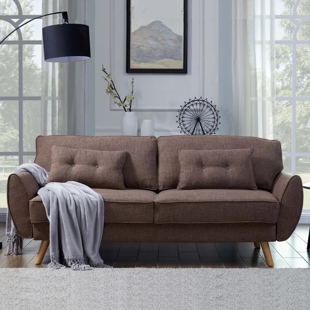 Rozkládací sofa/postel Vanta - Hnědá