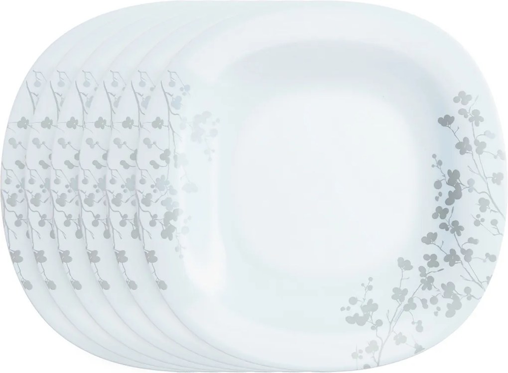 Luminarc Sada dezertních talířů Ombrelle 19 cm, 6 ks, bílá