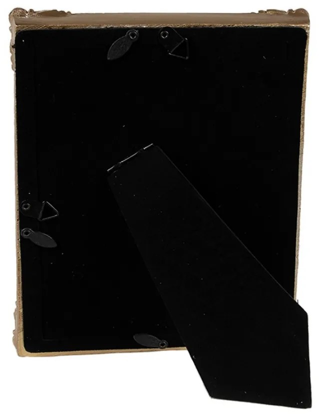 Zeleno - zlatý fotorámeček se zlatými ornamenty - 16*2*21 cm / 13*18 cm