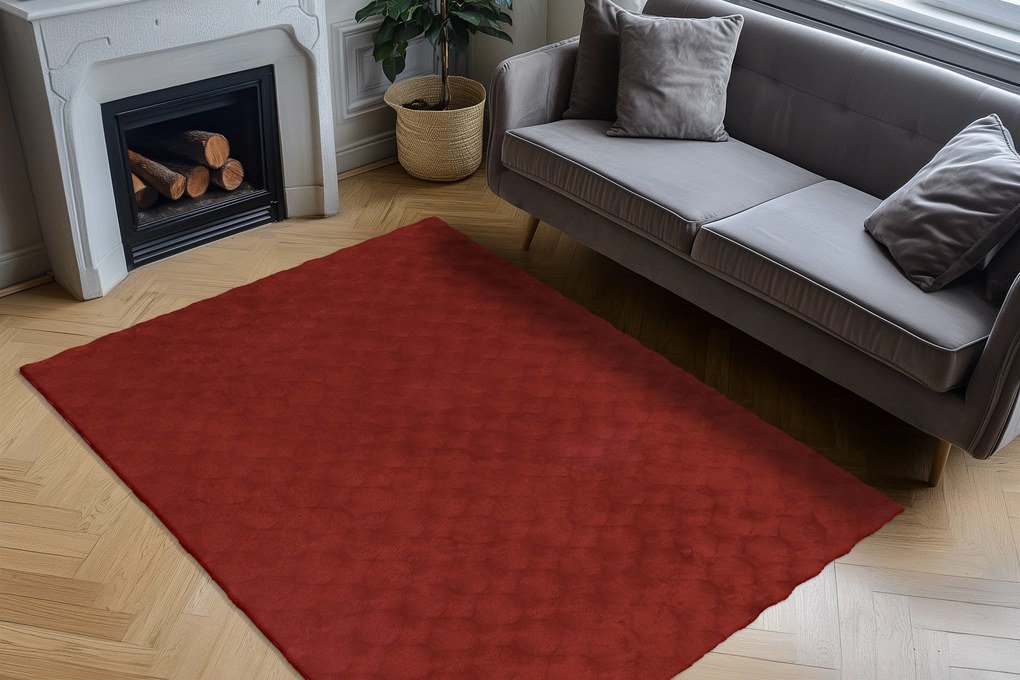 Obsession, Kusový koberec Diamond Cut 800 Red, 200x290, červená, ložnice