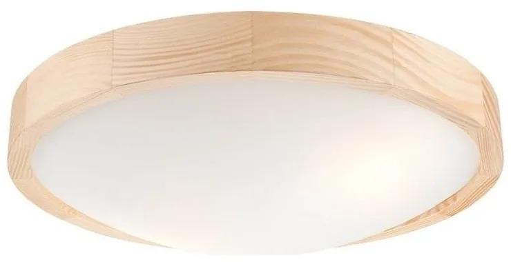Stropní moderní osvětlení NATURE SLIM, 2xE27, 60W, 37cm, kulaté, světle  hnědé Ruel NATURE SLIM LD.PD-8.2 | BIANO